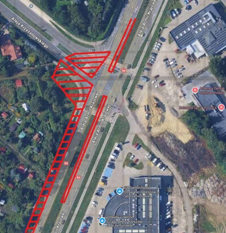 Kolejna zmiana organizacji ruchu na al. Armii Krajowej. Do końca sierpnia | toRzeszow.pl